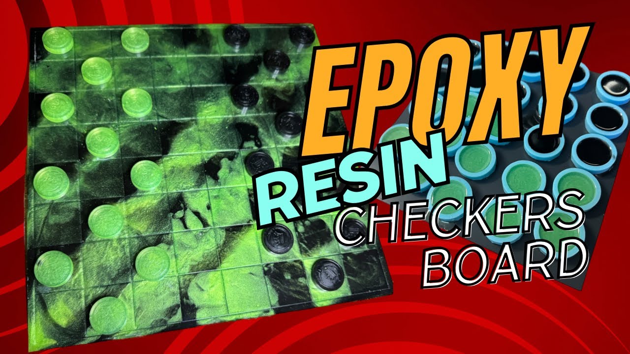 Resin Art: Resin Epoxy Checkers! - YouTube