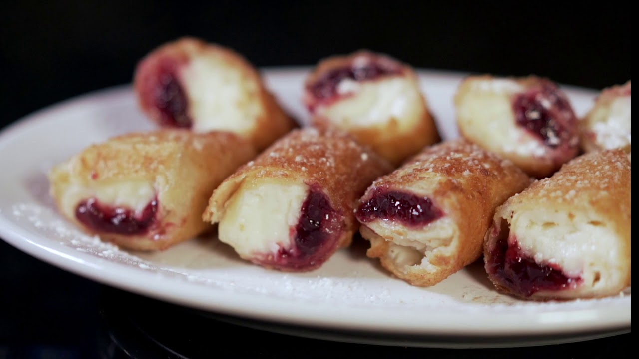 Raspberry Cheesecake Chimis - YouTube