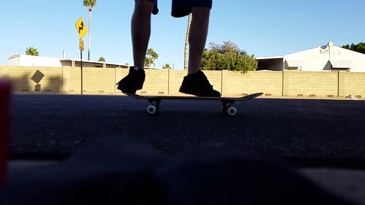 Slow motion kick flip 240 fps - YouTube