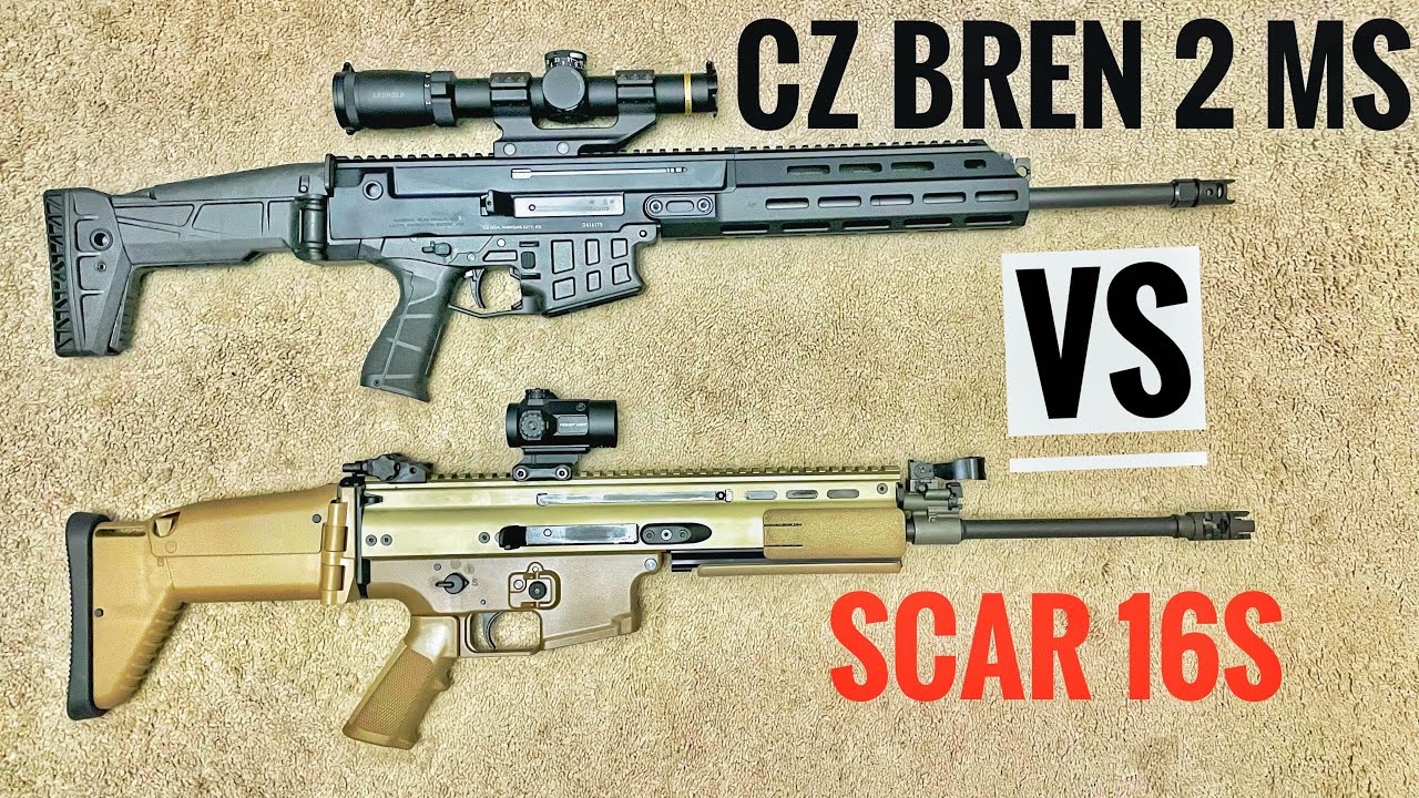 CZ Bren 2 MS versus FN Scar 16S #cz #scar - YouTube
