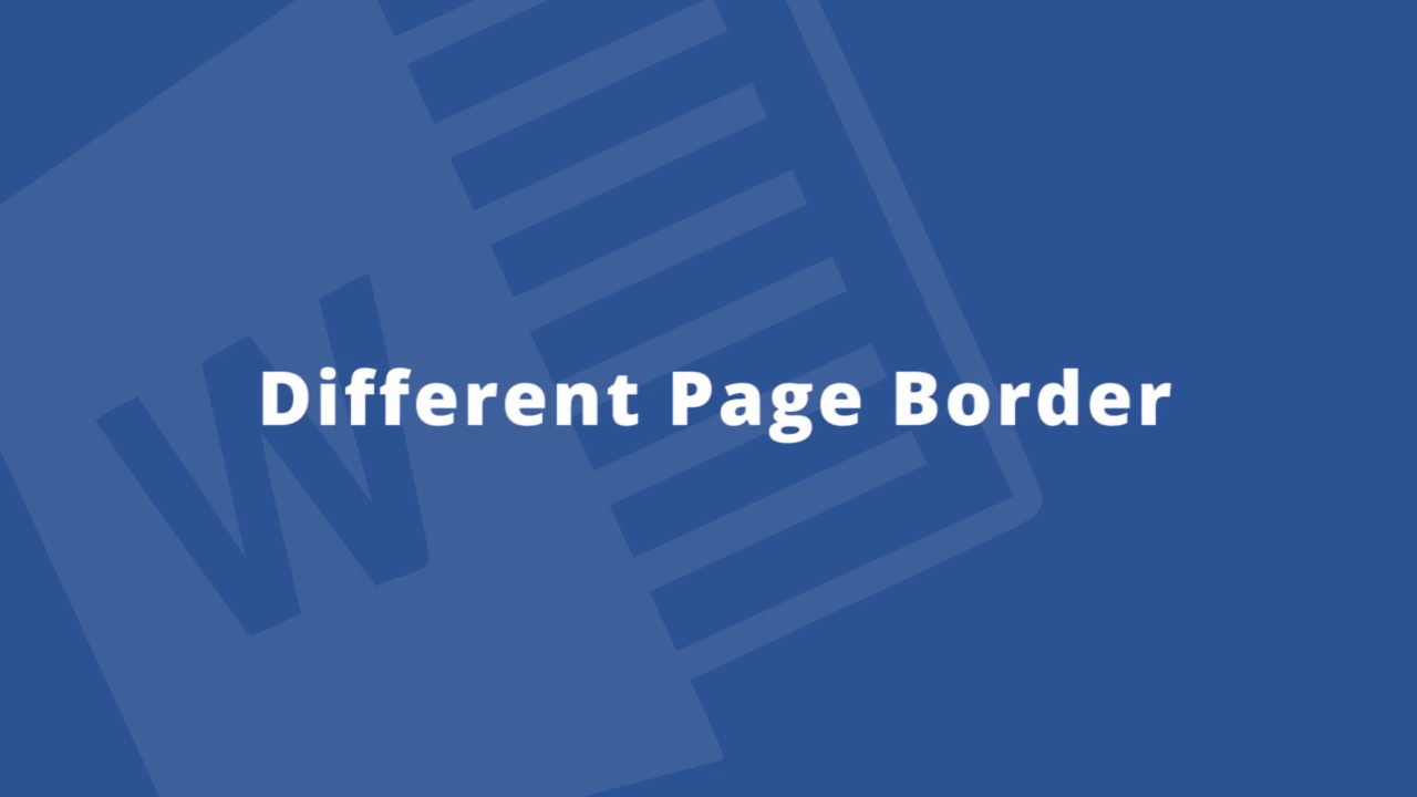 Easy To Learn Page Border In Word TUTORIAL YouTube Easy To Learn Page Border In Word TUTORIAL YouTube