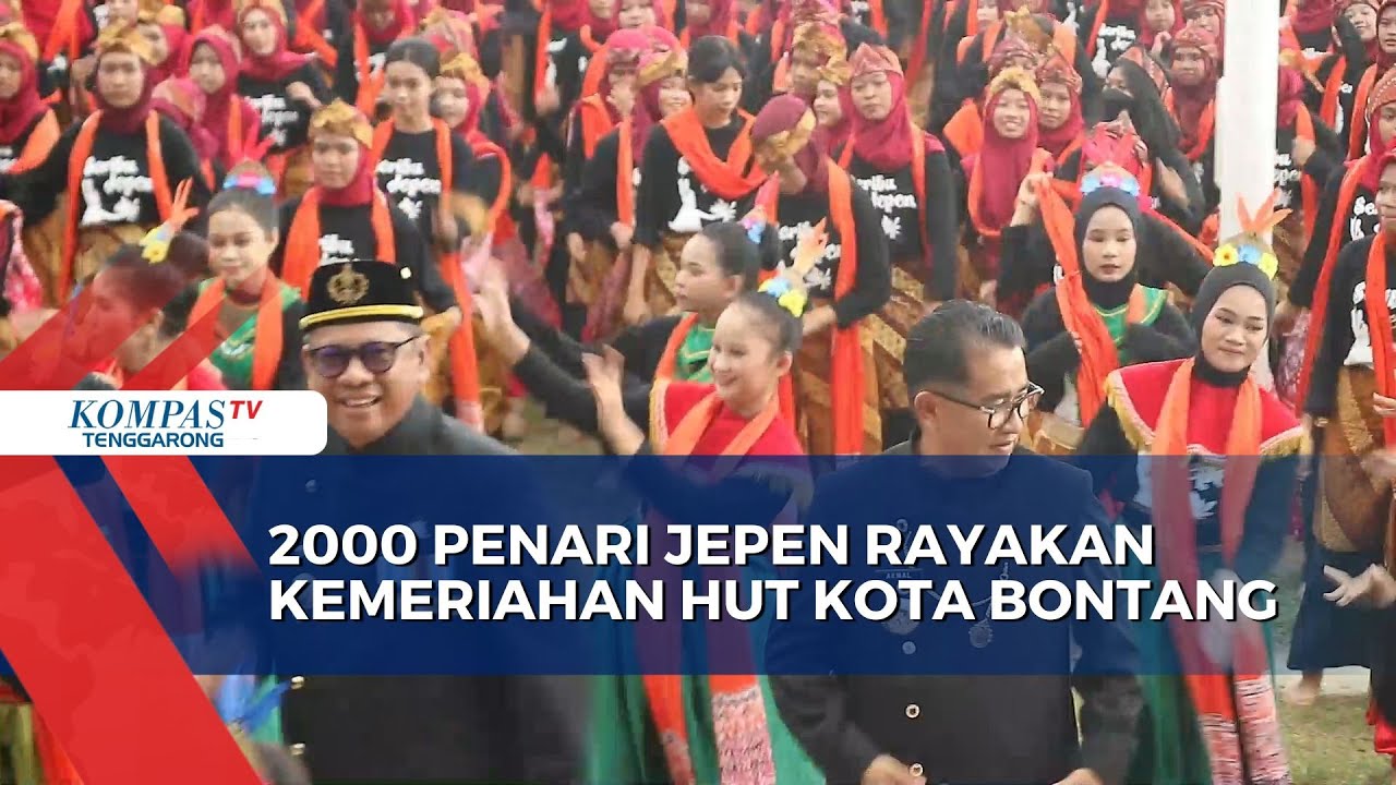 2000 Penari Jepen Rayakan Kemeriahan Hut Kota Bontang - YouTube