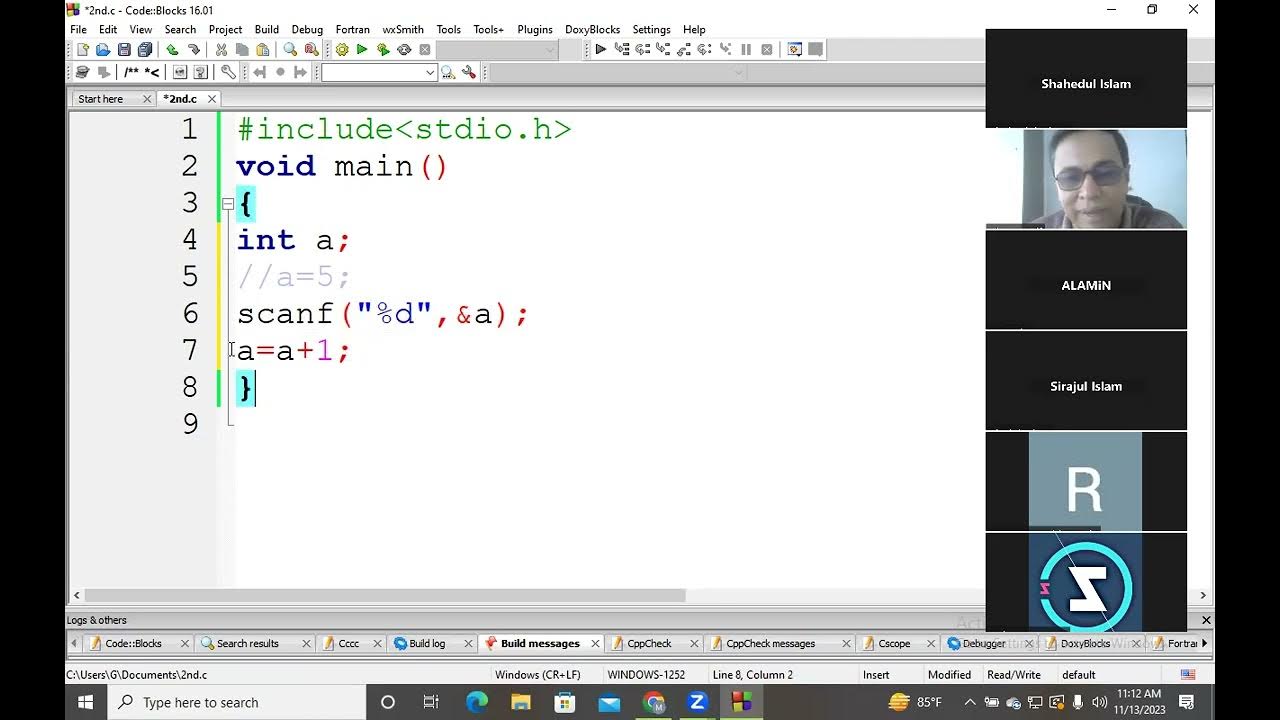 Structured Programming Language (Section E) | Online Class| CSE |Ahsan Arif | University Of ...