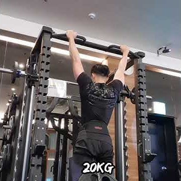 직장인 중량 풀업 20kg 10회 (체중80kg+20kg=100kg) - YouTube