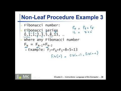 [17] MIPS Non-Leaf Recursive Fibonacci Procedure - YouTube