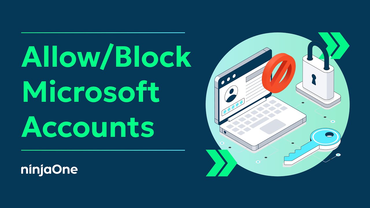 How To Allow Or Block Microsoft Accounts In Windows 10 - YouTube