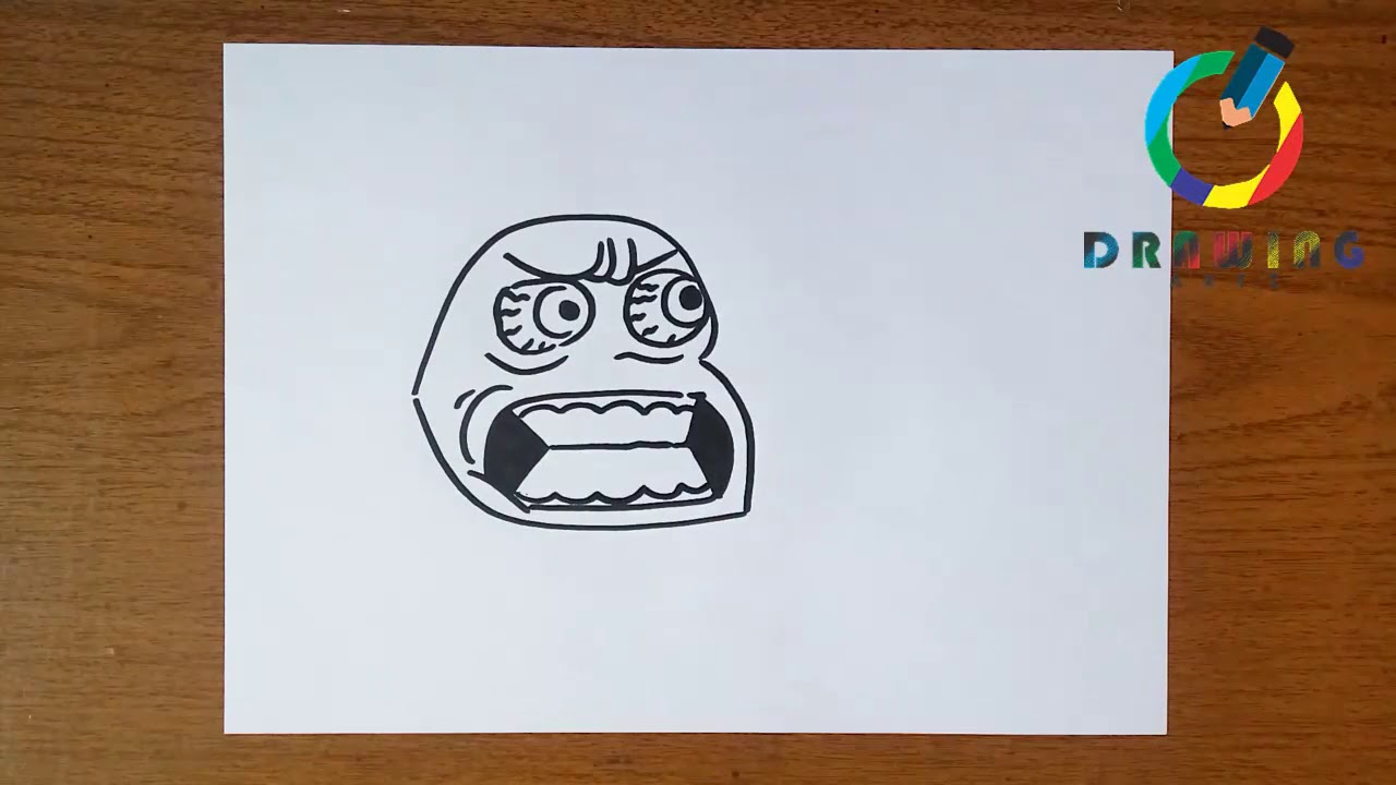 🔴How to Draw easy Rage Faces | كيفية رسم وجوه الغضب سهلة - YouTube