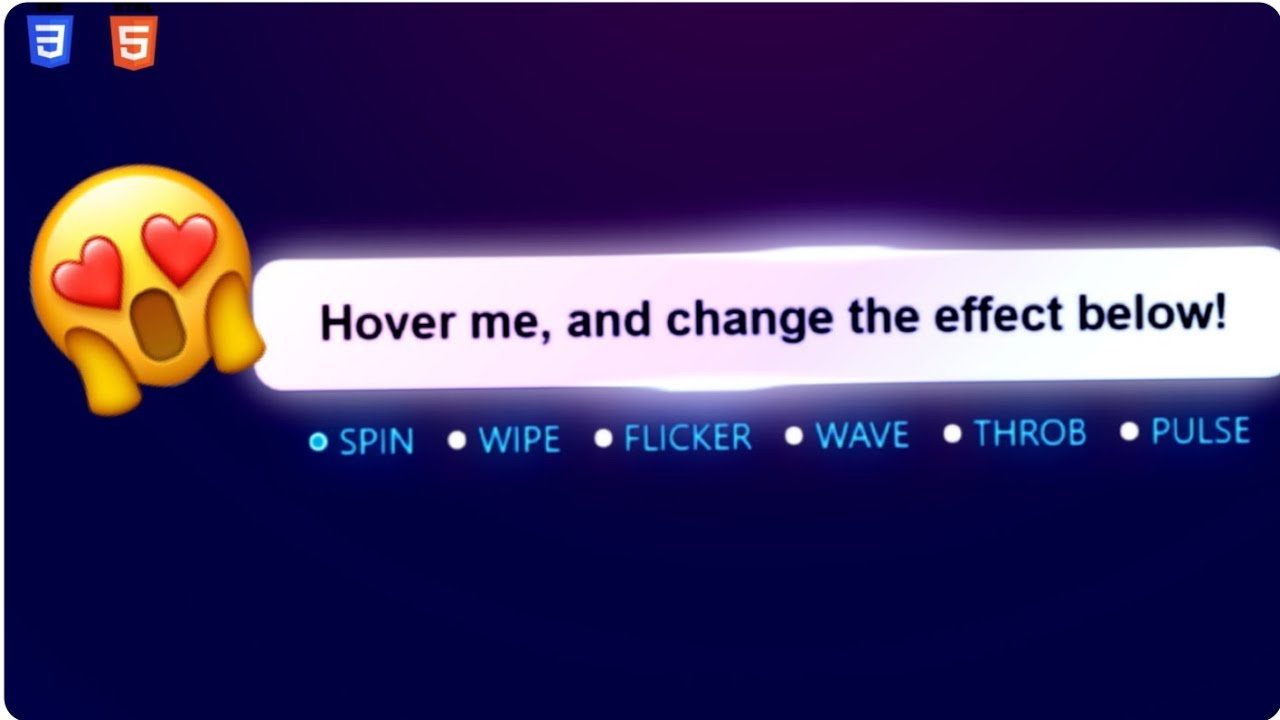 Multiple Glowing Effect Button Html Css Java Script Youtube 2335