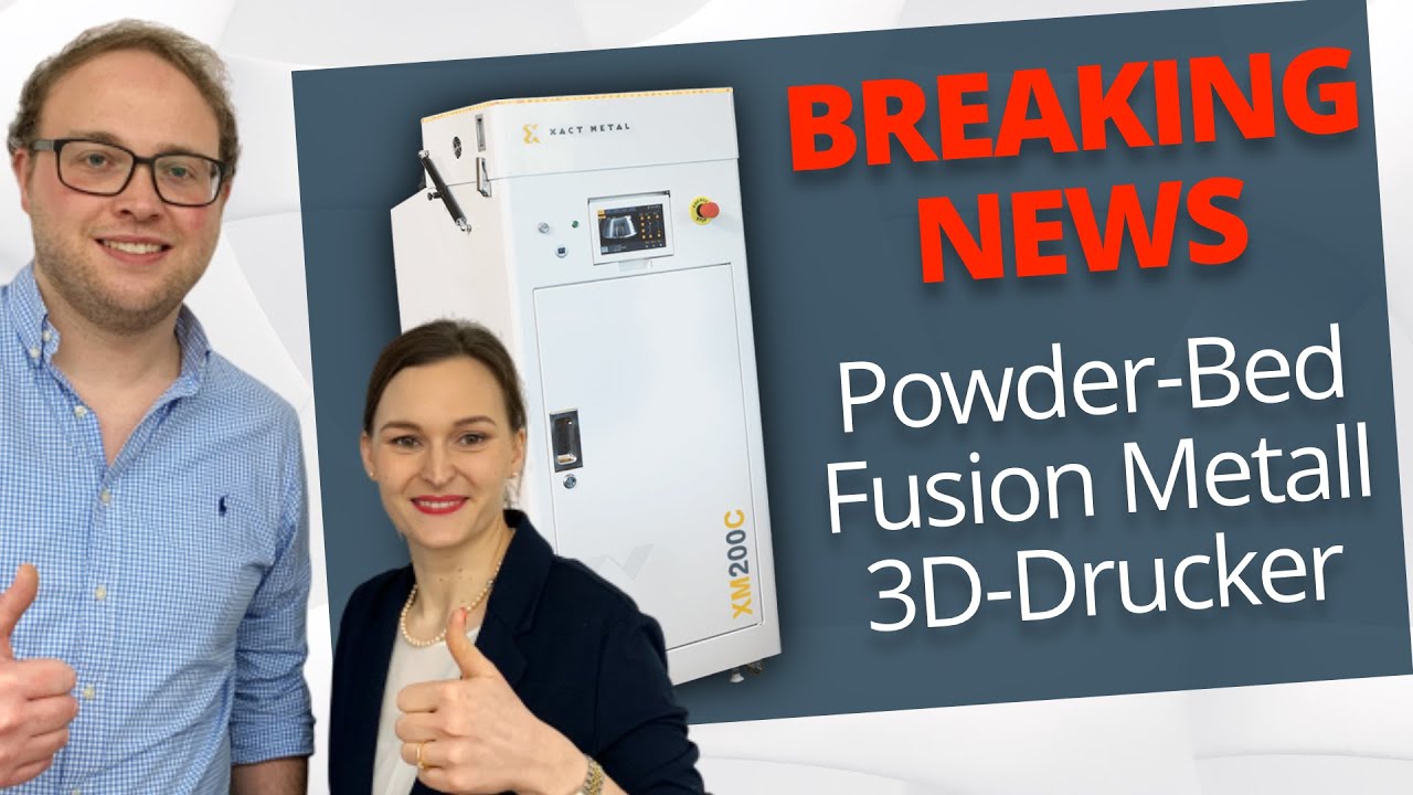 Metallbauteile kosteneffizient mit dem 3D-Drucker XM200C fertigen - YouTube