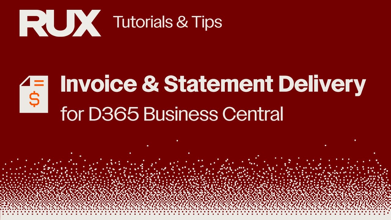 Invoice and Statement Delivery for D365 Business Central - YouTube