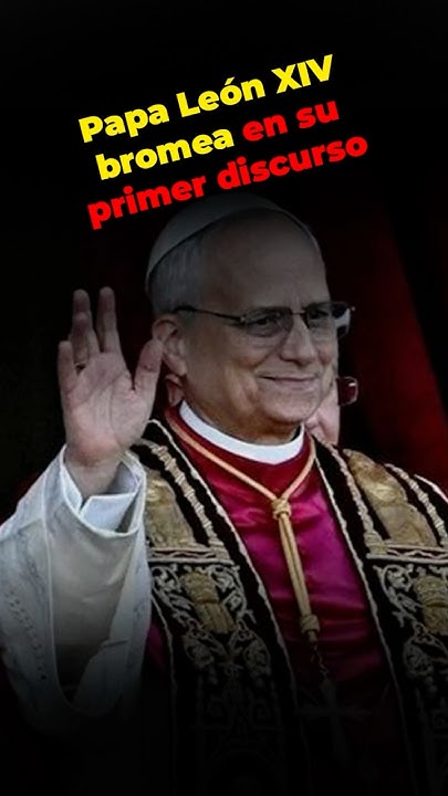 Papa León XIV sorprende en su primer discurso con broma viral ante la prensa internacional - YouTube