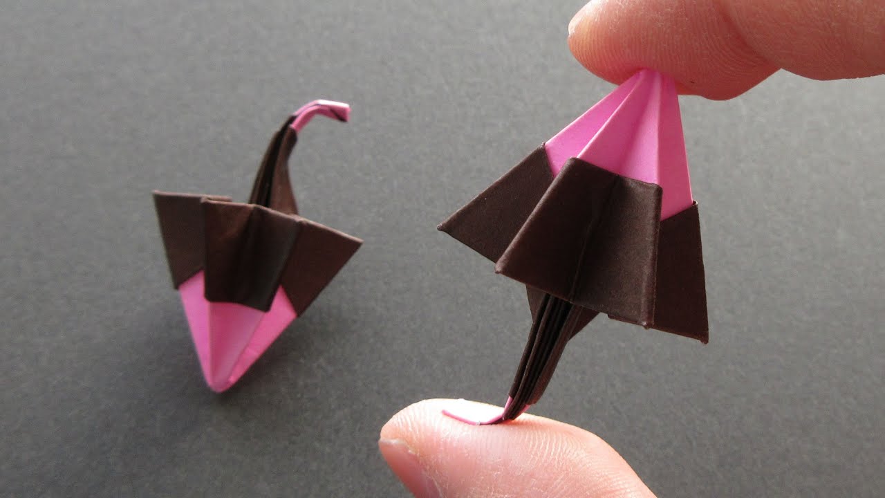 【折り紙】アポロチョコの傘【origami】Apollo chocolate umbrella - YouTube