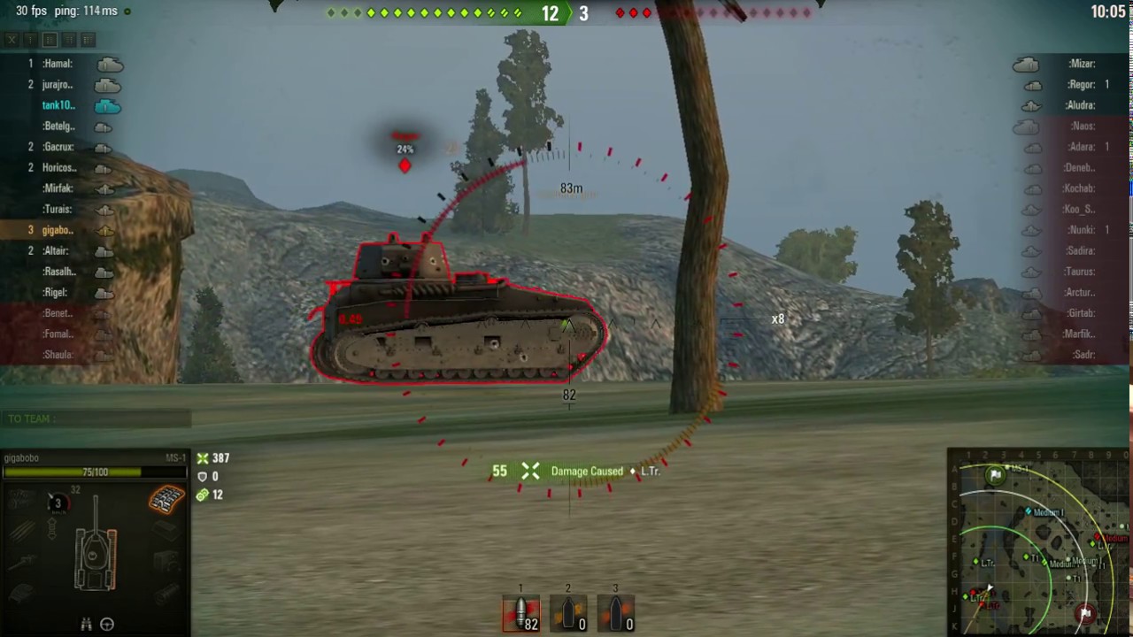 World of Tanks - MS-1 Tank Battle - YouTube