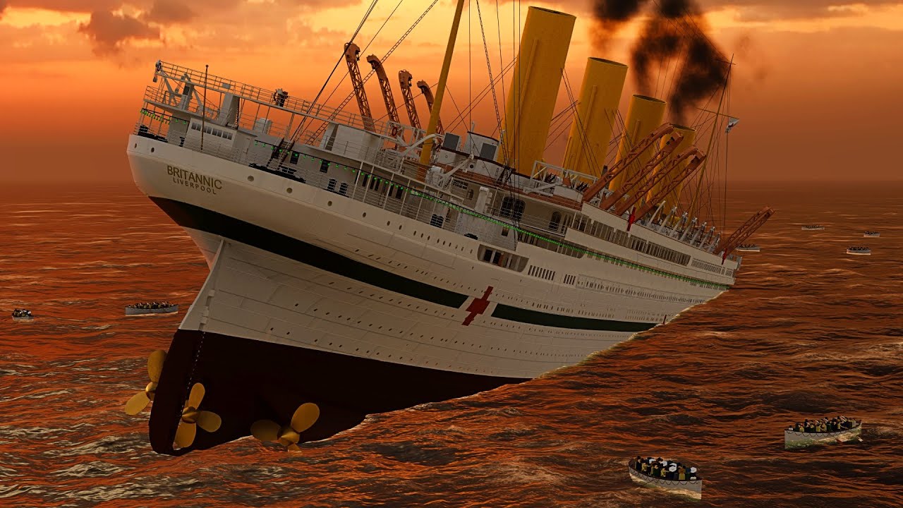 Britannic 2000 Sinking Animation Scene | 25 Year Anniversery - YouTube