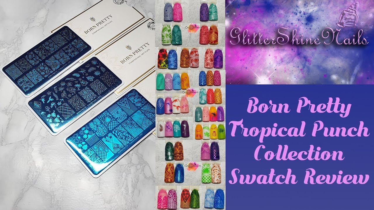 Born Pretty Store Stamping Plates Swatch Review Featuring Tropical ...