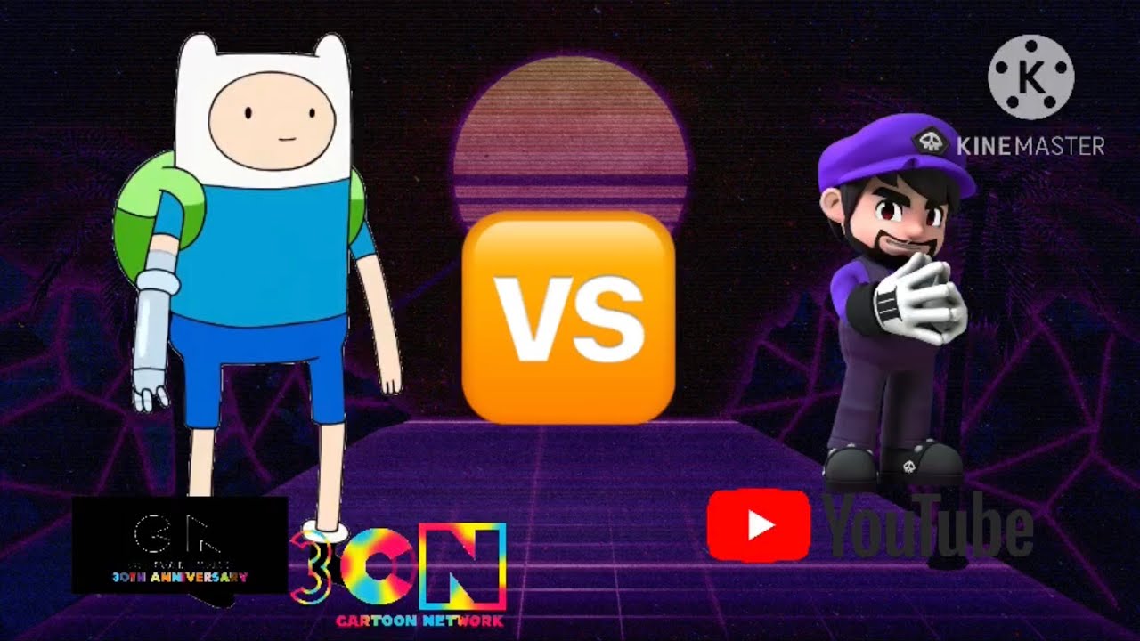 Adventure time/SMG4 SMG3 vs Finn the human//cartoon Network 30th ...