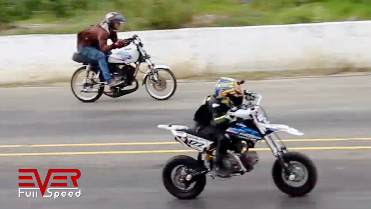 Yamaha DT vs Yamaha RX vs YCF 150 / Drag Races 17 seg. I válida motos ...