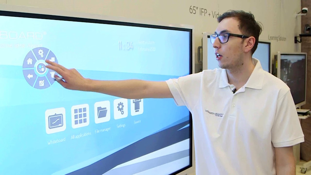 TRIUMPH BOARD IFP 75" with Android 8.0 at ISE 2019 - YouTube