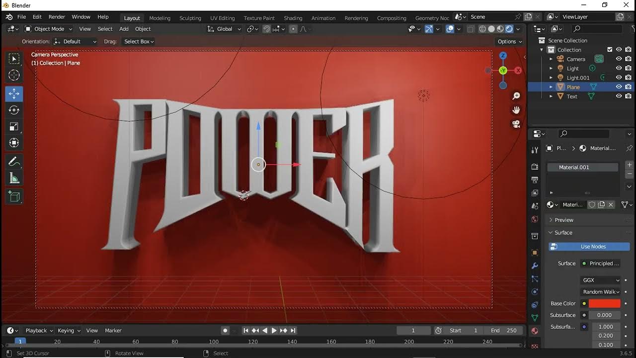 Blender 3D Text - YouTube