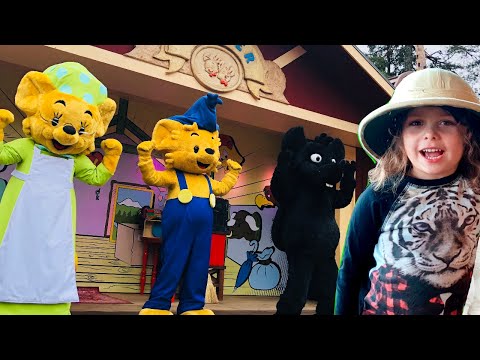 Melody hälsar på Bamse | åker Tivoli och Linbana på Kolmården