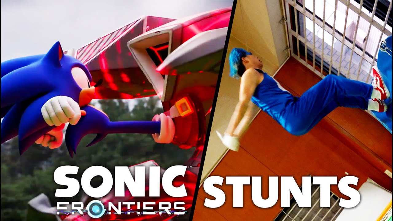 Stunts From Sonic Frontiers Cutscenes In Real Life - YouTube