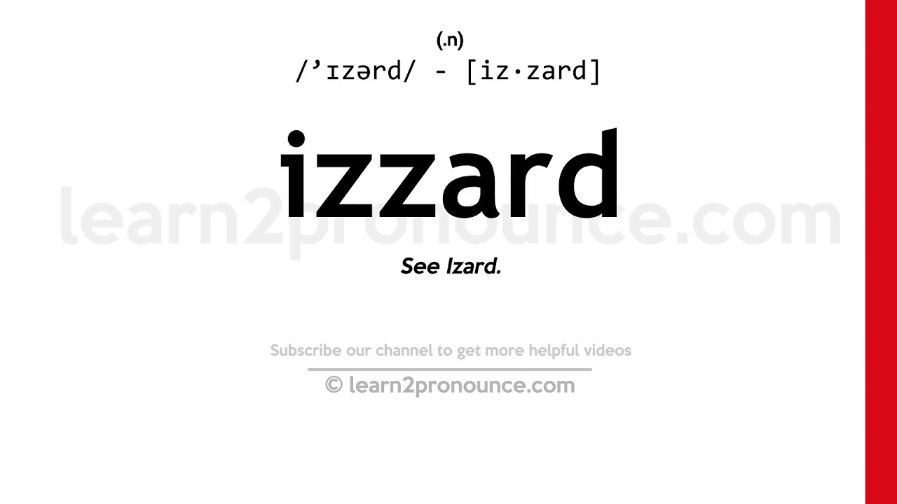 Pronunciation of Izzard | Definition of Izzard - YouTube