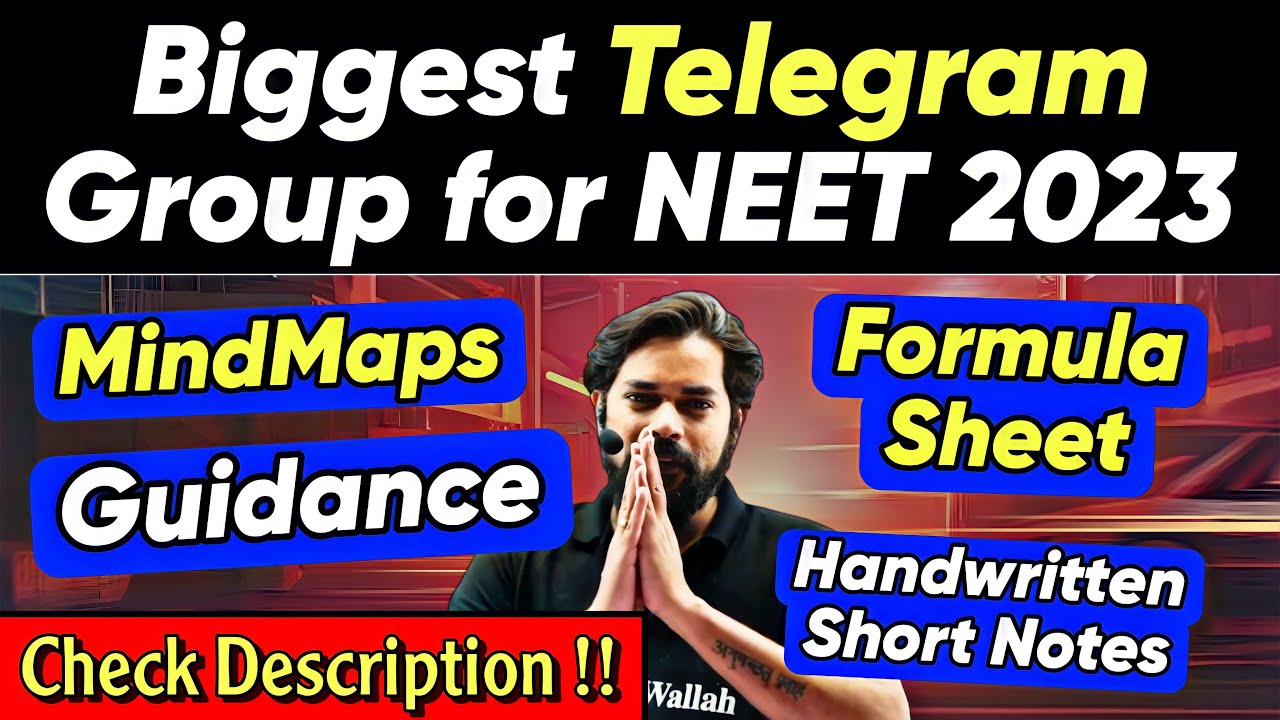 Launching Biggest TELEGRAM Group for NEET⚡ - Check Description !! - YouTube