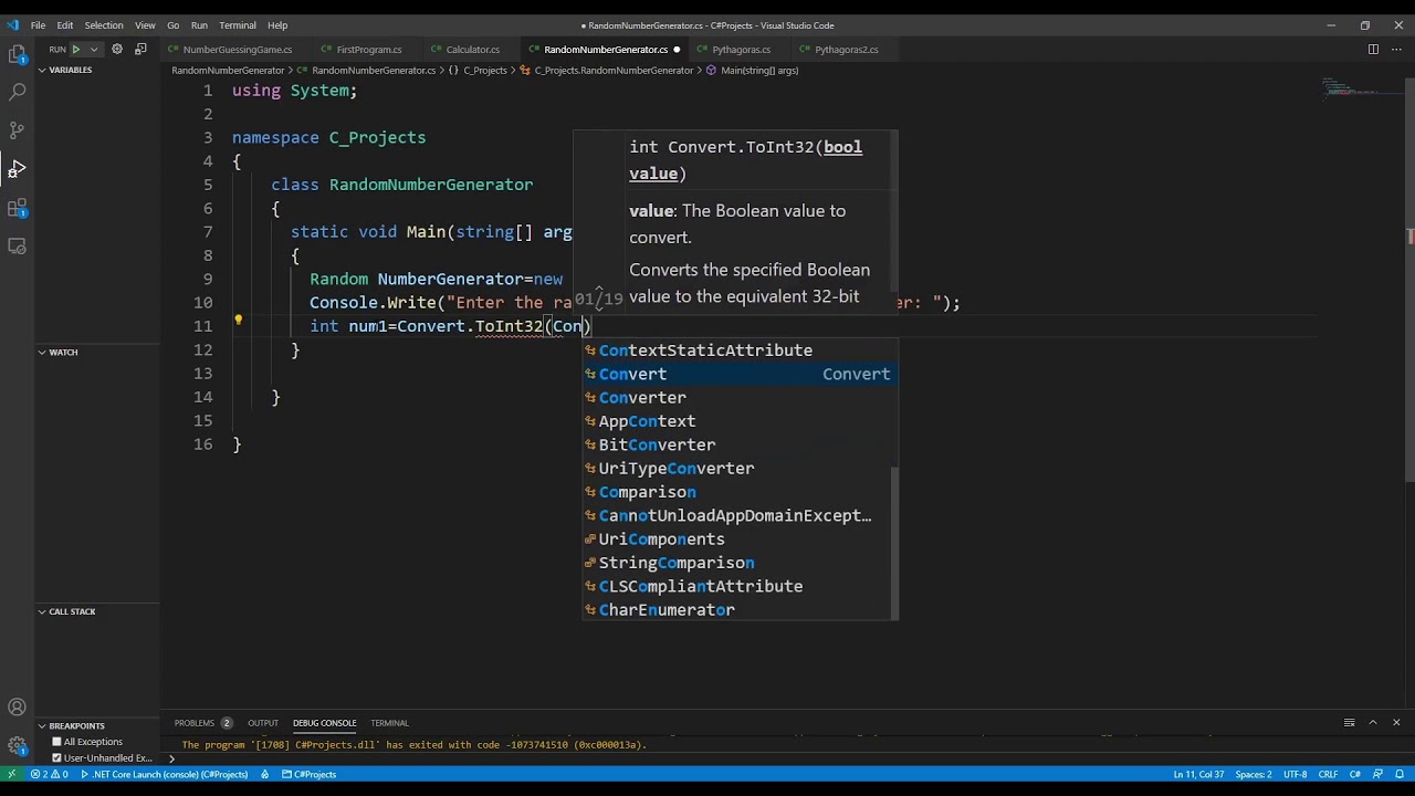 How To Create A Random Number Generator In C# - YouTube