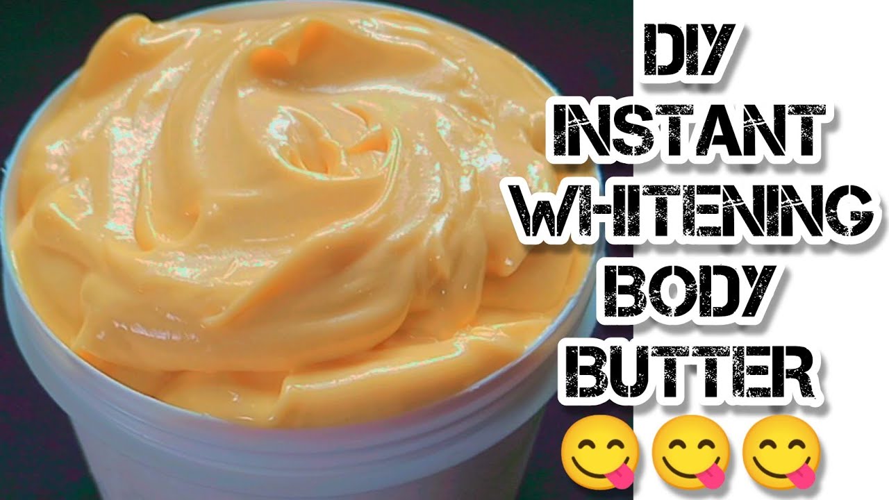 DIY INSTANT WHITENING BODY BUTTER/ DIY MOLATO BODY BUTTER 😋/ 7D INTENSE ...