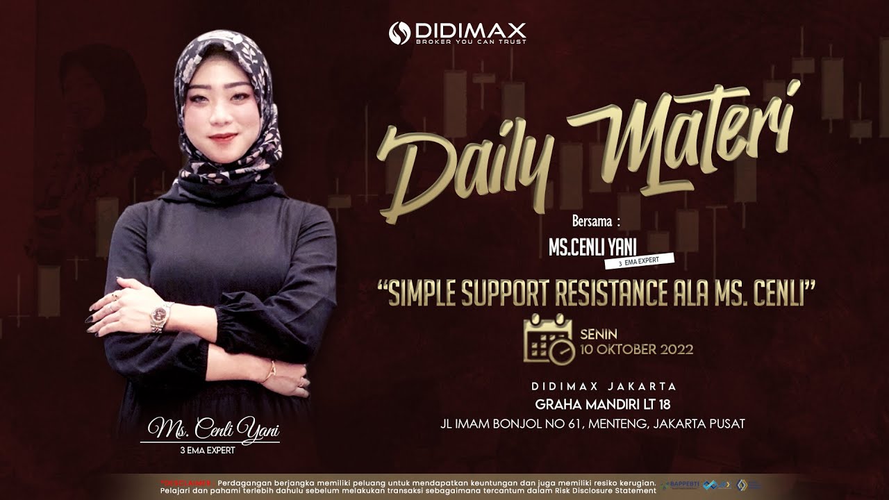 Daily Materi Simple Support Resistance ala Ms. Cenli Yani 10 Oktober 2022 - YouTube