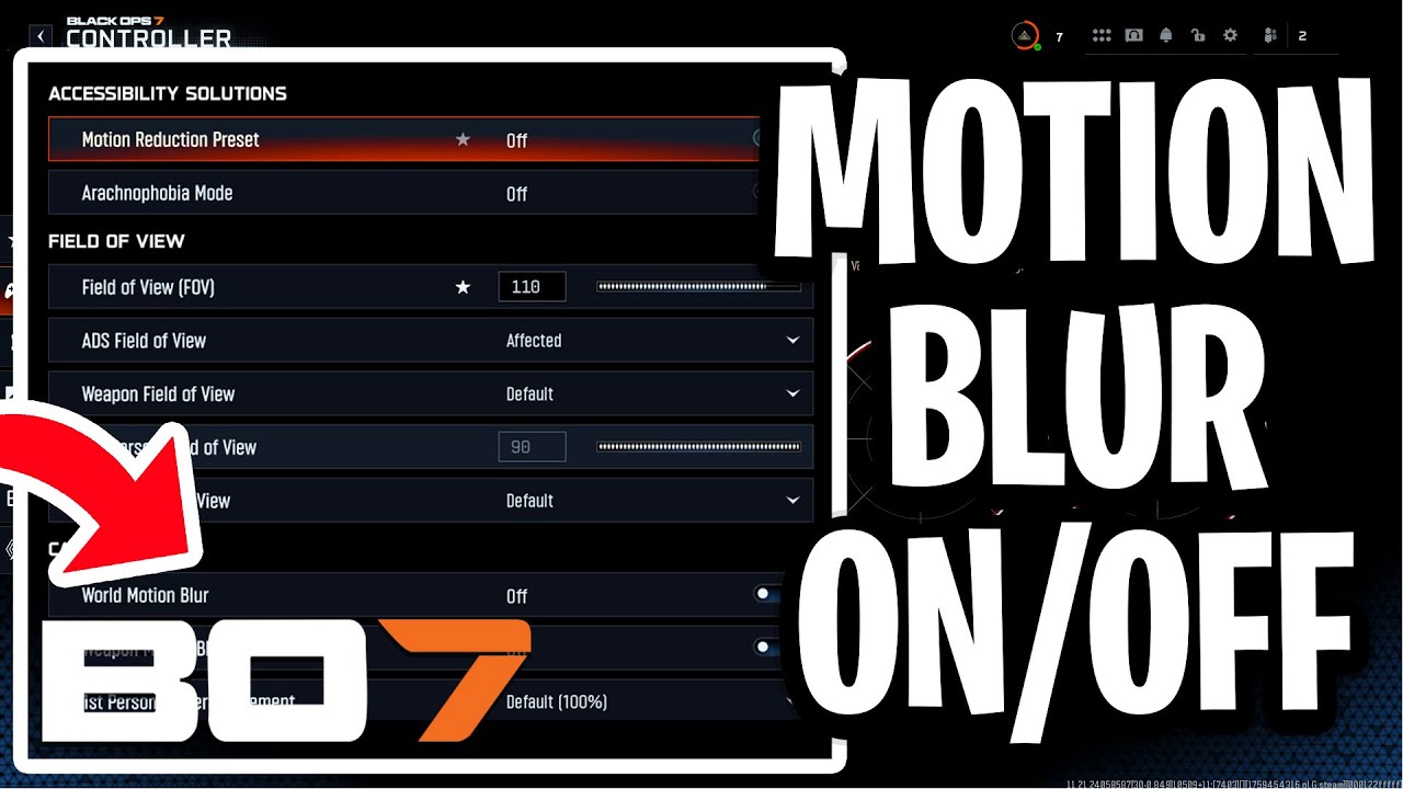 How To Turn Motion Blur On or Off in Black Ops 7 - Full Guide - YouTube