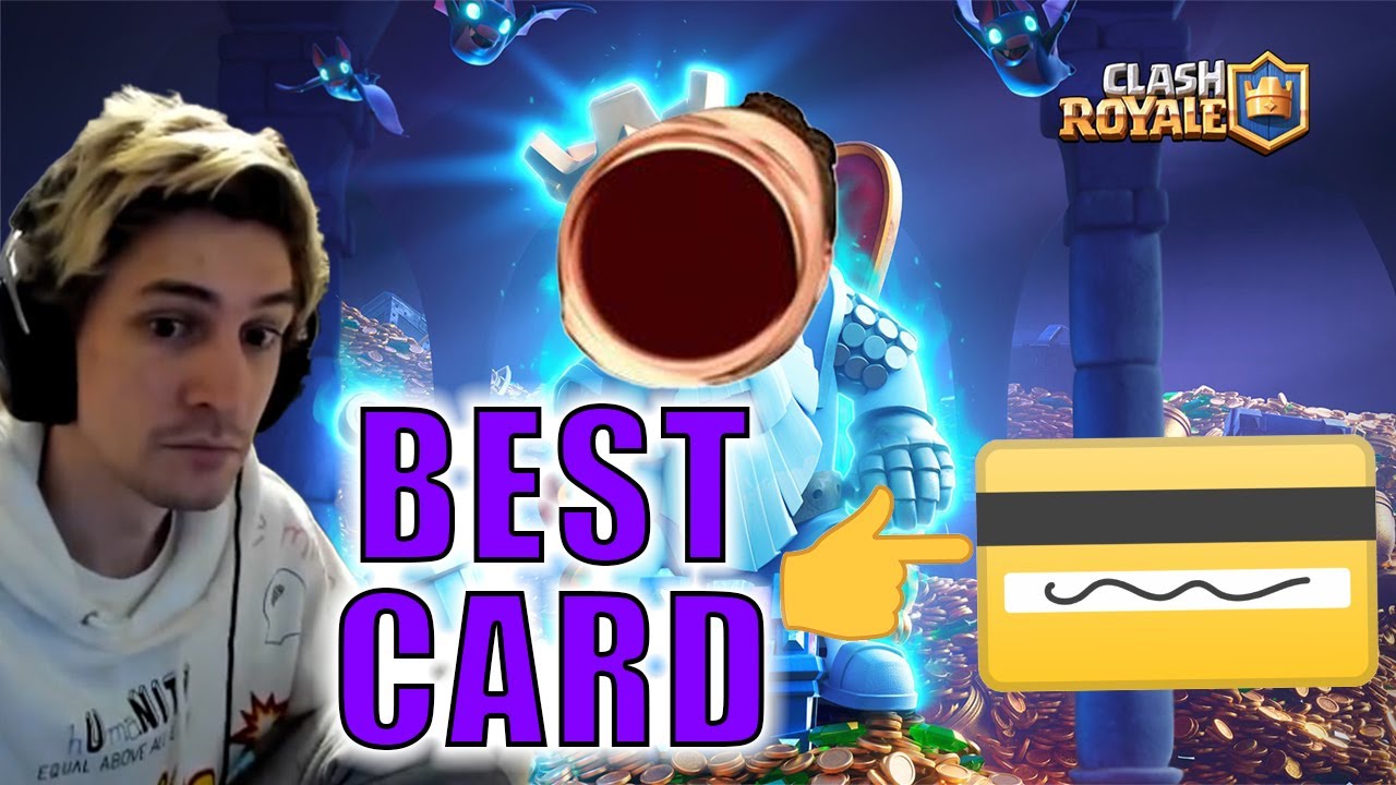 xQc Founds Best Card In Clash Royale - YouTube