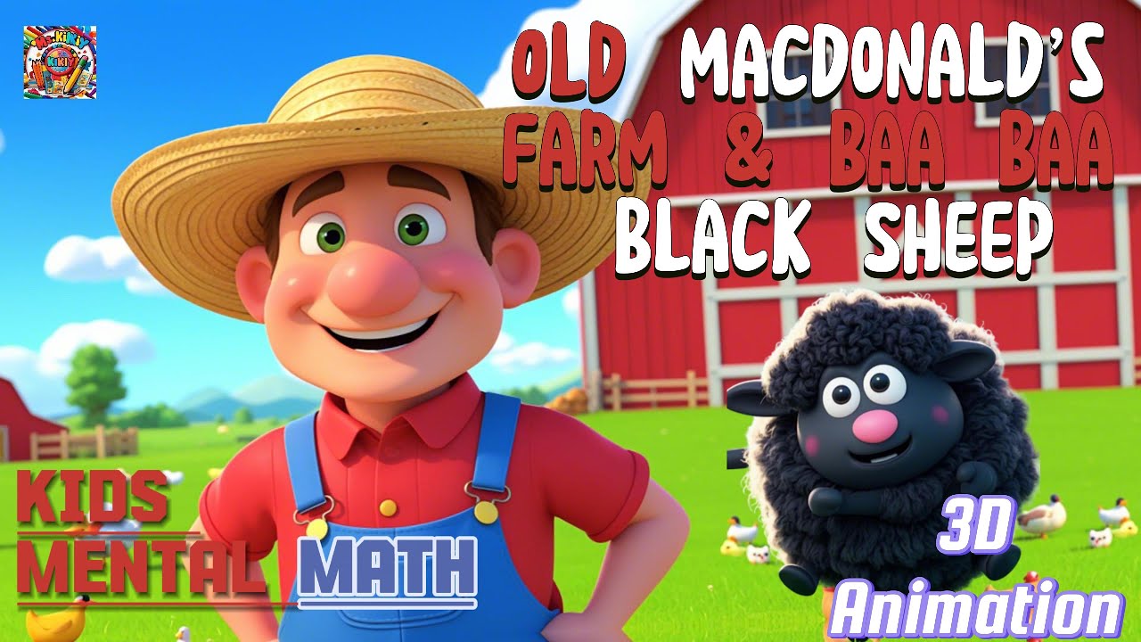 Old MacDonald’s Farm & Baa Baa Black Sheep: Fun Animal Counting! | Kids ...