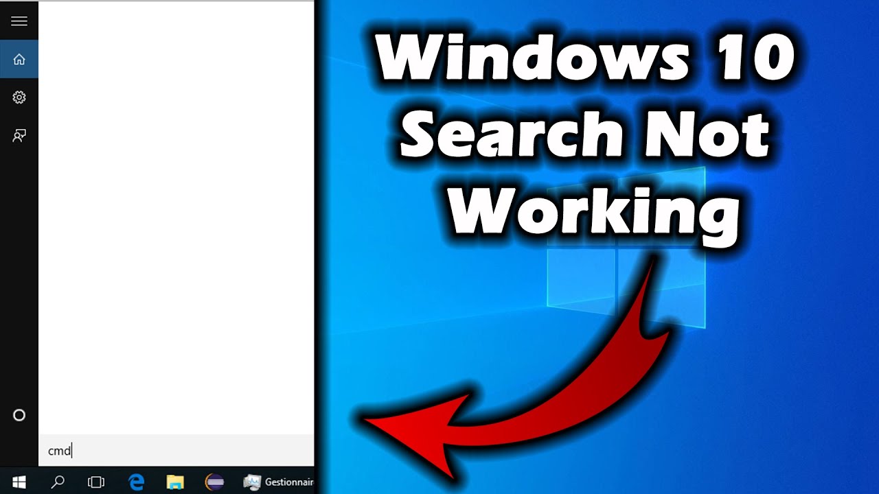 How to fix Windows 10 Search Function - YouTube