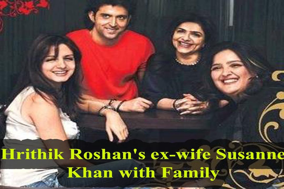 Hrithik Roshan's ex-wife Sussanne Khan with Family - YouTube