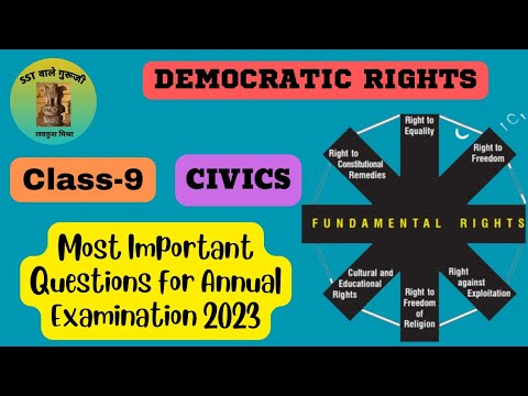 CBSE Class-9 Chapter-5 Democratic Rights | Most Important Questions for ...