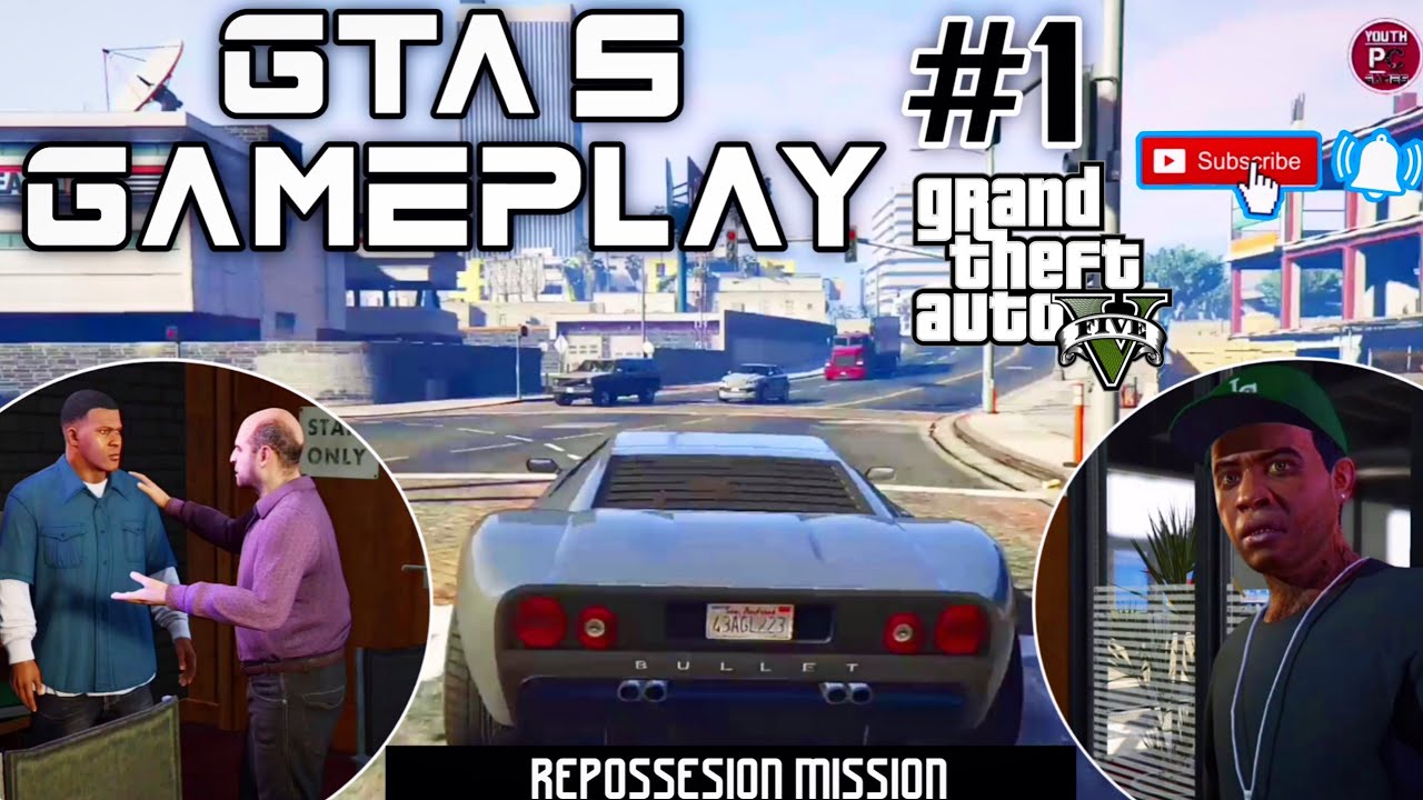 Grand Theft Auto - 5 Gameplay - Part #1 Gta 5 PC in 1080p60fps - YouTube