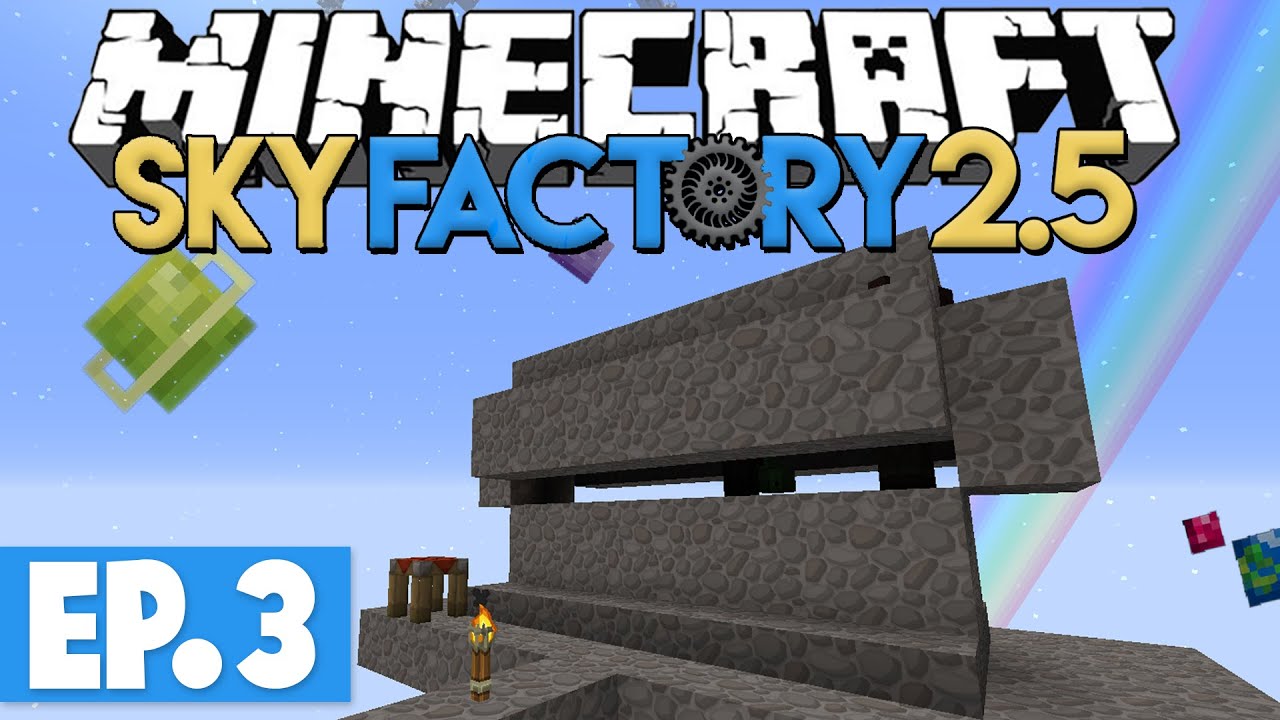 Minecraft Sky Factory 2.5 - BASIC MOB SPAWNING! #3 [Modded Skyblock ...