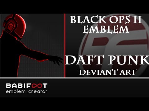 COD Black Ops 2 Emblem Tutorial - Daft Punk Deviant Art - YouTube