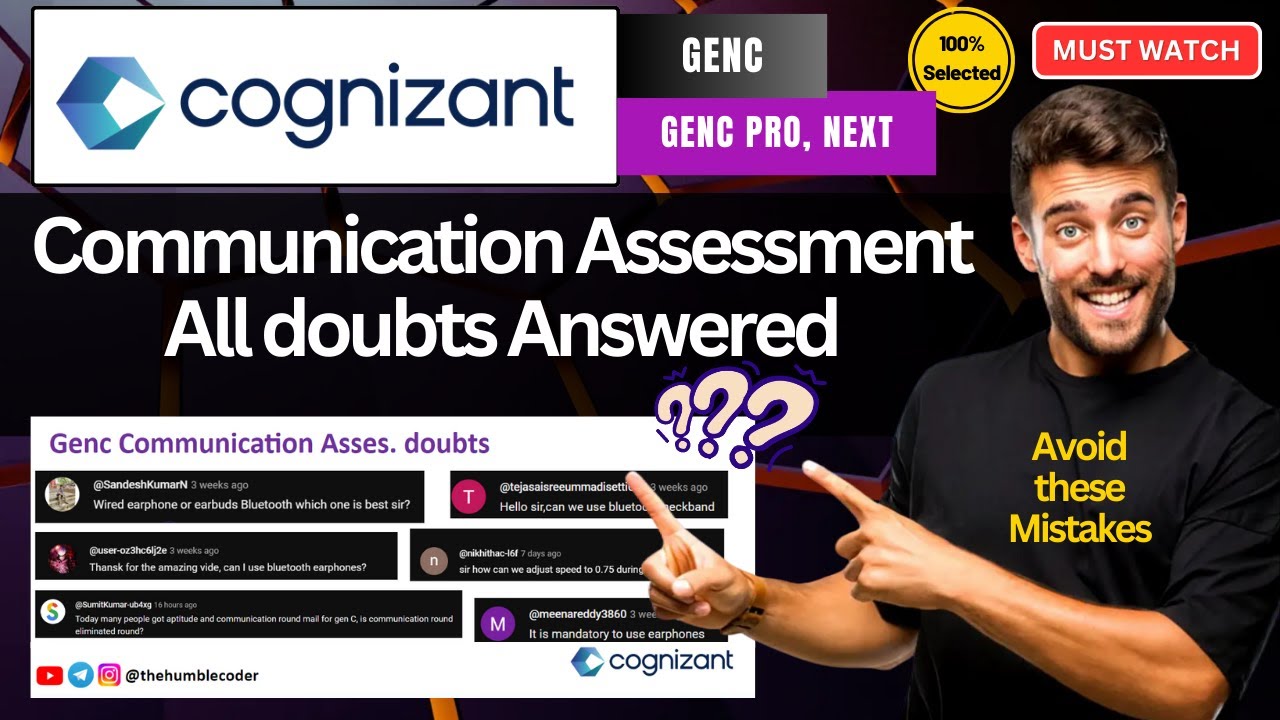 🔥Most Common doubts about Cognizant Communication Assessment Test ...