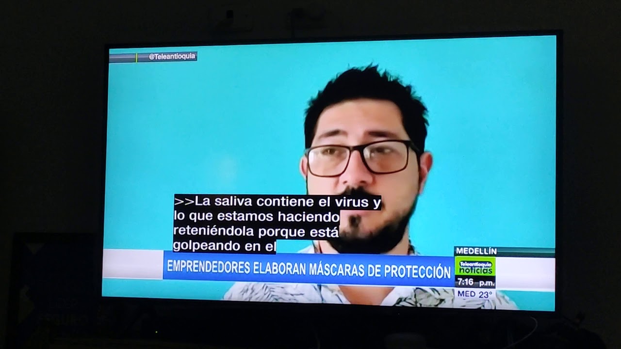 Presentación Mascara covid19 noticiero de las 7 teleantioquia - YouTube