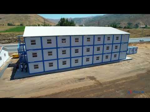 Eren Holding Bitlis Araştırma Hastanesi Şantiyesi - 3 Katlı Yatakhane Konteyneri Projesi