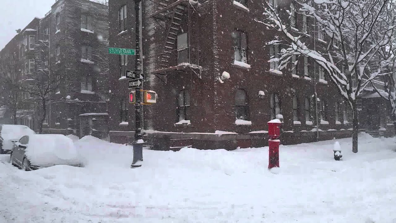 Brooklyn snow storm 2016 - YouTube