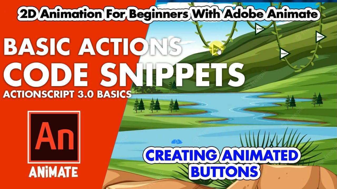 Animate Cc Adding Button Actionscript Navigation Buttons Using 2531