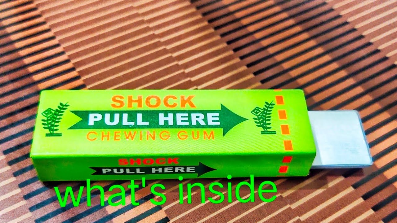 what's inside of a shocking chewing gum??? - YouTube