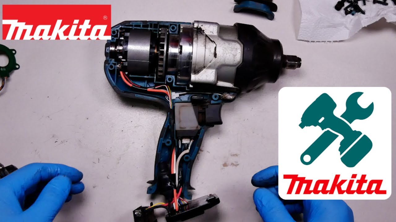 Makita DTW1002 impact wrench nut gun field and controller replacement ...