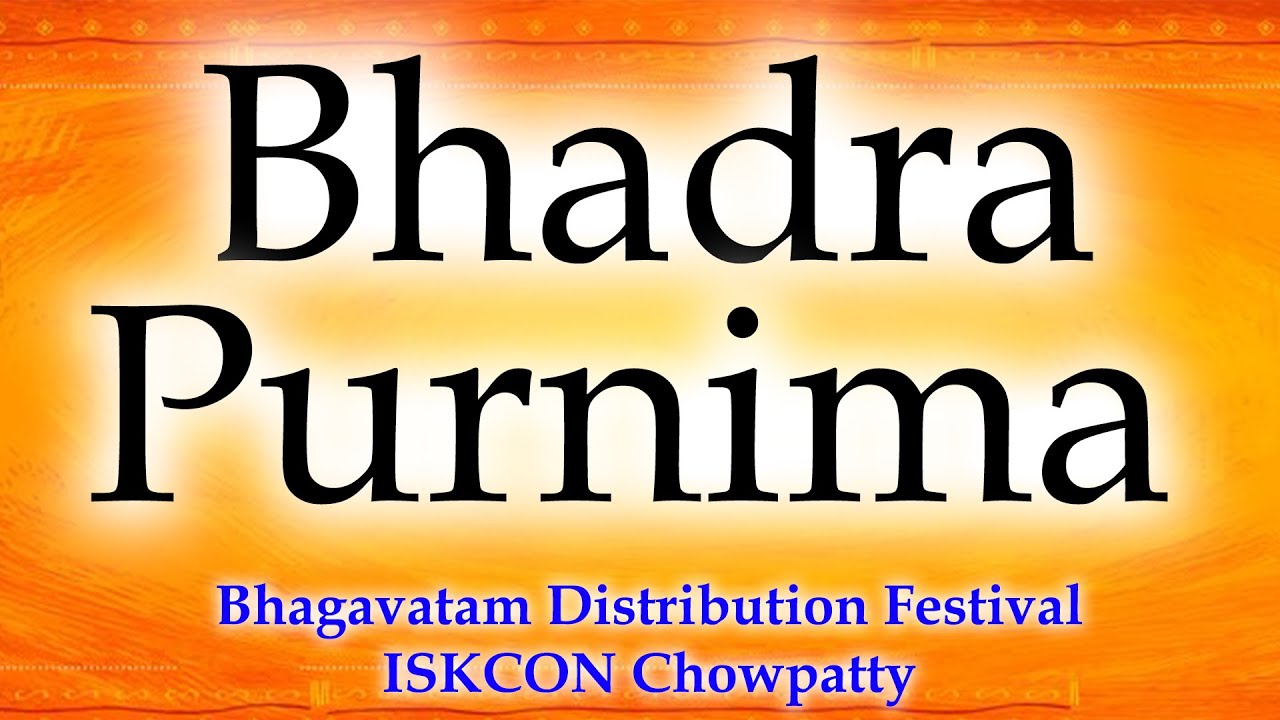 Bhadra Purnima 2022 - YouTube