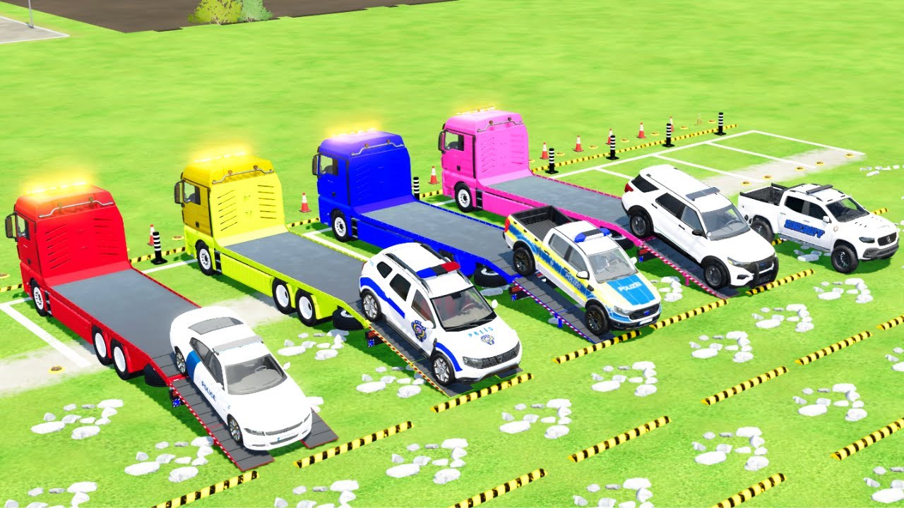 POLICE CARS VOLSKWAGEN, AUDI, FORD, LIZARD, CHEVROLET and TRANSPORTING ...