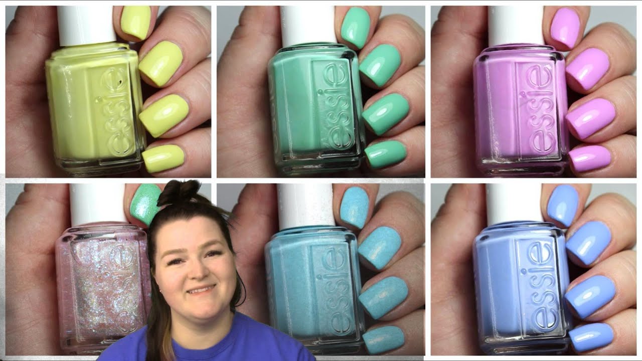 Essie Spring 2023 Pastels | Live Application Review - YouTube