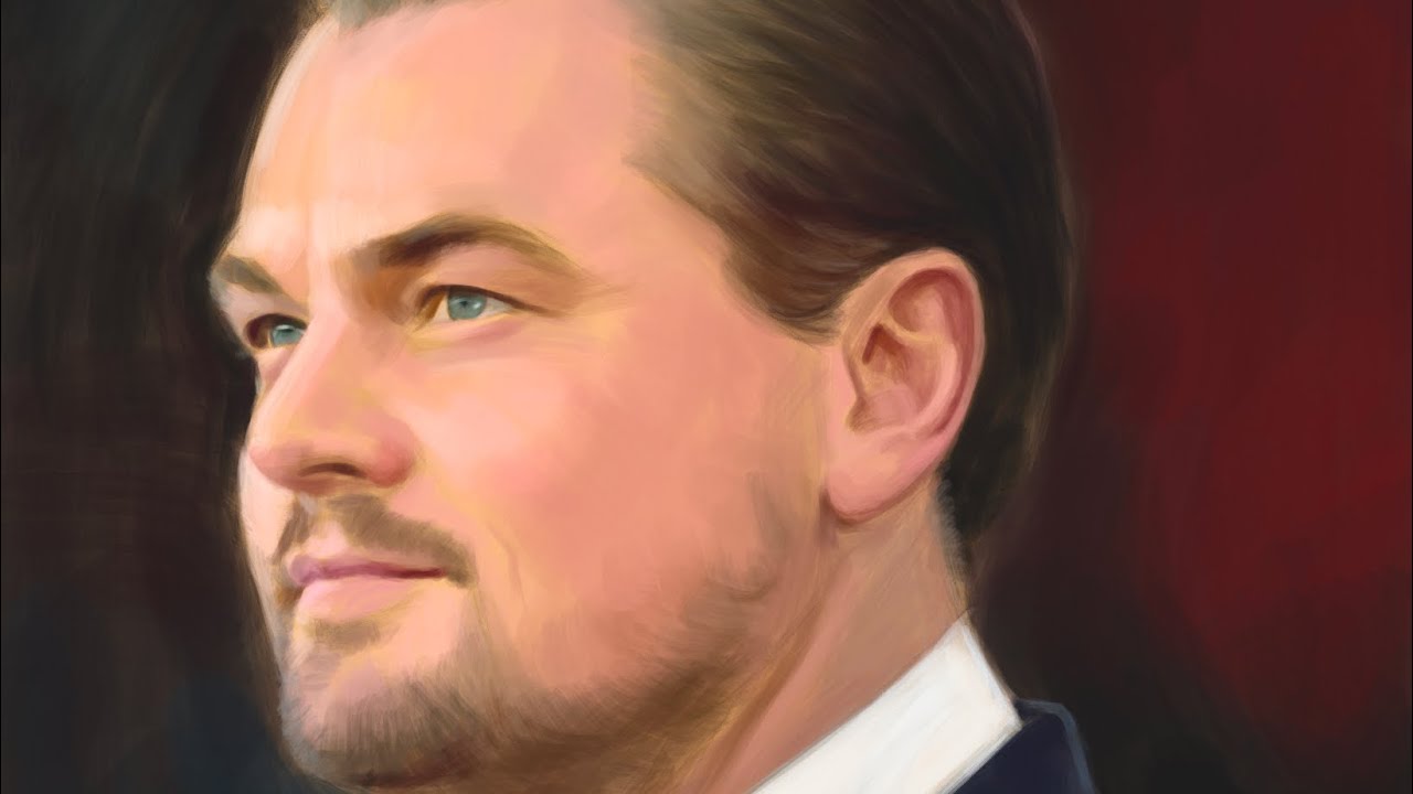 Digital portrait of Leonardo DiCaprio (timelapse) - YouTube